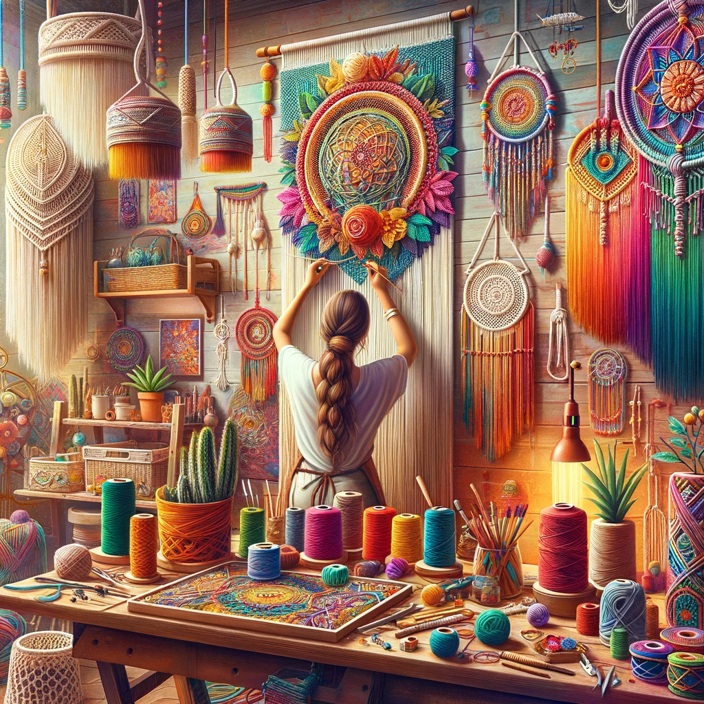 Seni Makramé: Ketika Tali Menjadi Karya Indah yang Keren Abis - Kreasi ...