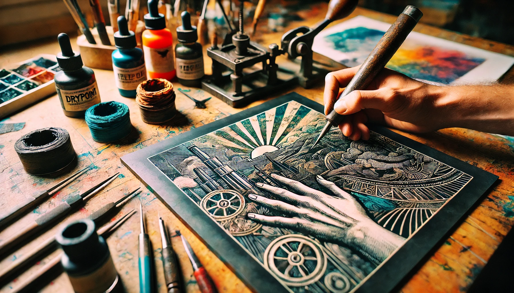 Teknik Drypoint dalam Seni Grafis: Ekspresi Kreatif di Atas Logam ...