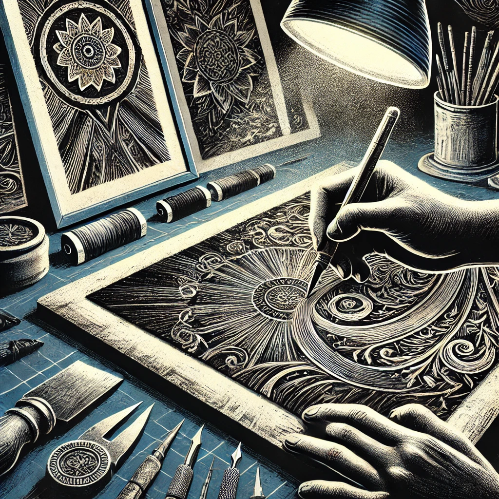 Teknik Scratchboard Art: Seni Detail yang Elegan dan Keren Abis ...