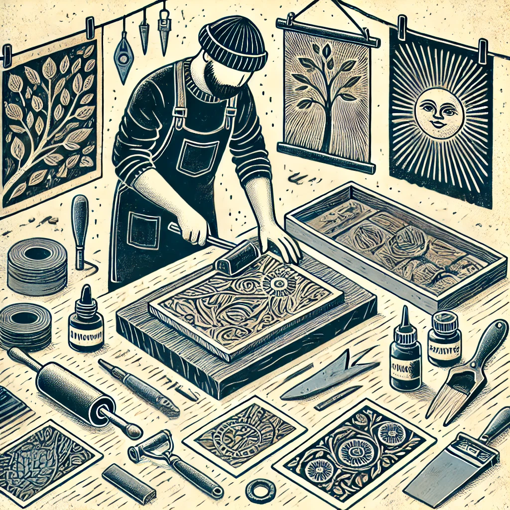 Teknik Linocut Printmaking: Seni Kreatif dari Blok Linoleum - Kreasi ...