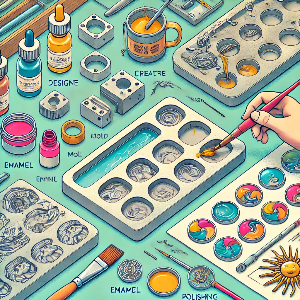 Teknik Enamel Pin Making: Kreasi Kecil yang Penuh Seni - Kreasi Vortixel