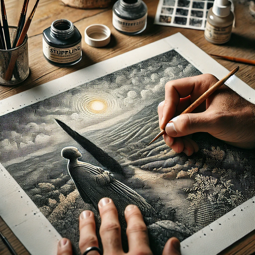 Teknik 'Stippling' dalam Seni Lukis Titik: Memahami Titik ke Titik ...