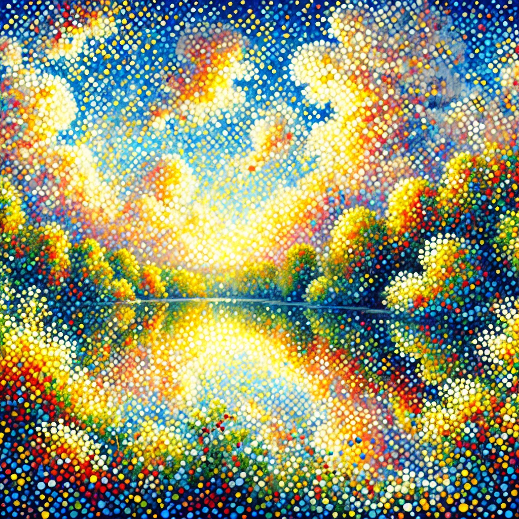 Keindahan 'Pointillism': Seni Lukis Titik dengan Efek Optik - Kreasi ...